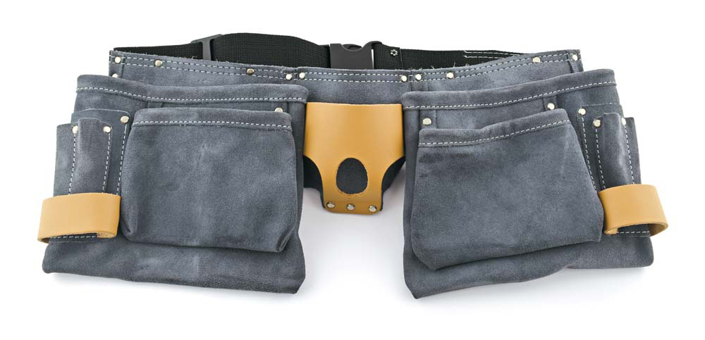 POCHE A CLOUS DOUBLE EN CUIR+CEINTURE | Apok.be