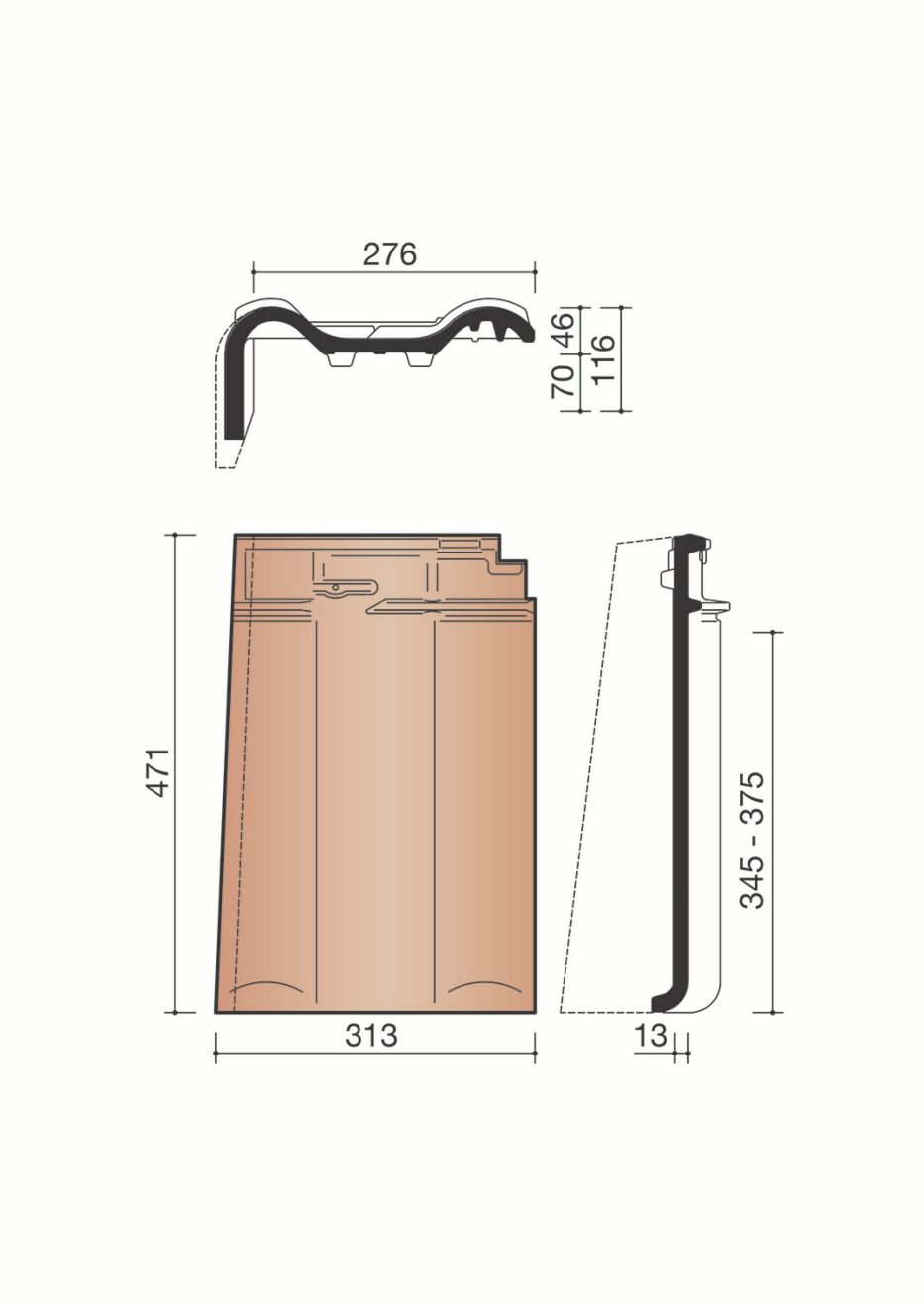 TUILE DE RIVE GAUCHE BISCH ALEGRA NUAGÉ 7080 | Apok.be