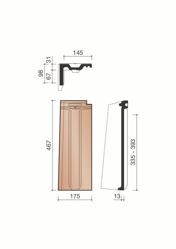 TUILE DE RIVE GAUCHE MEGA ARDOISÉ | Apok.be
