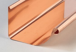 GOOT HALFROND-RECHT 360MM KOPER 0.7MM | Apok.be