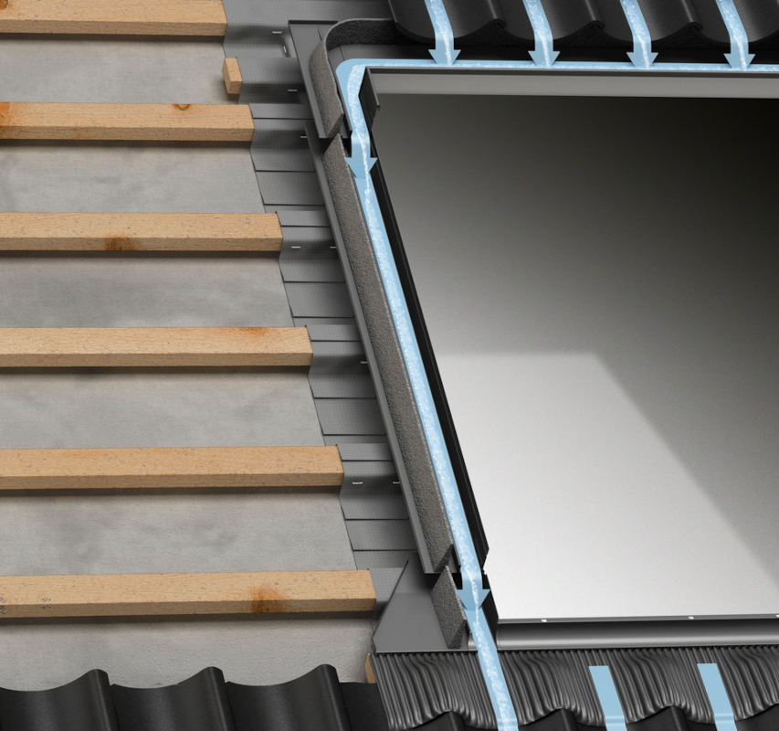 VELUX EDZ FK04 2000 66X98 RACCORD TUILE + BFX + BDX | Apok.be